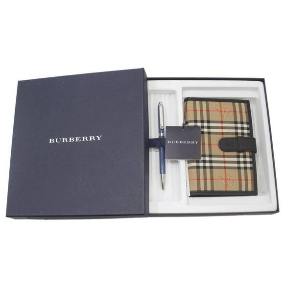 Burberry | Other | Burberry Agenda Ballpoint Pen Set Pentel Nova Check ...